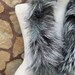 Gray Blue Fur Trim for Hood • Fox Fur Collar Scarf • Fur Trim for ...