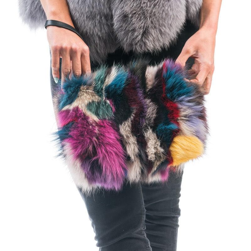 Fur Multicolor Purse - Etsy UK