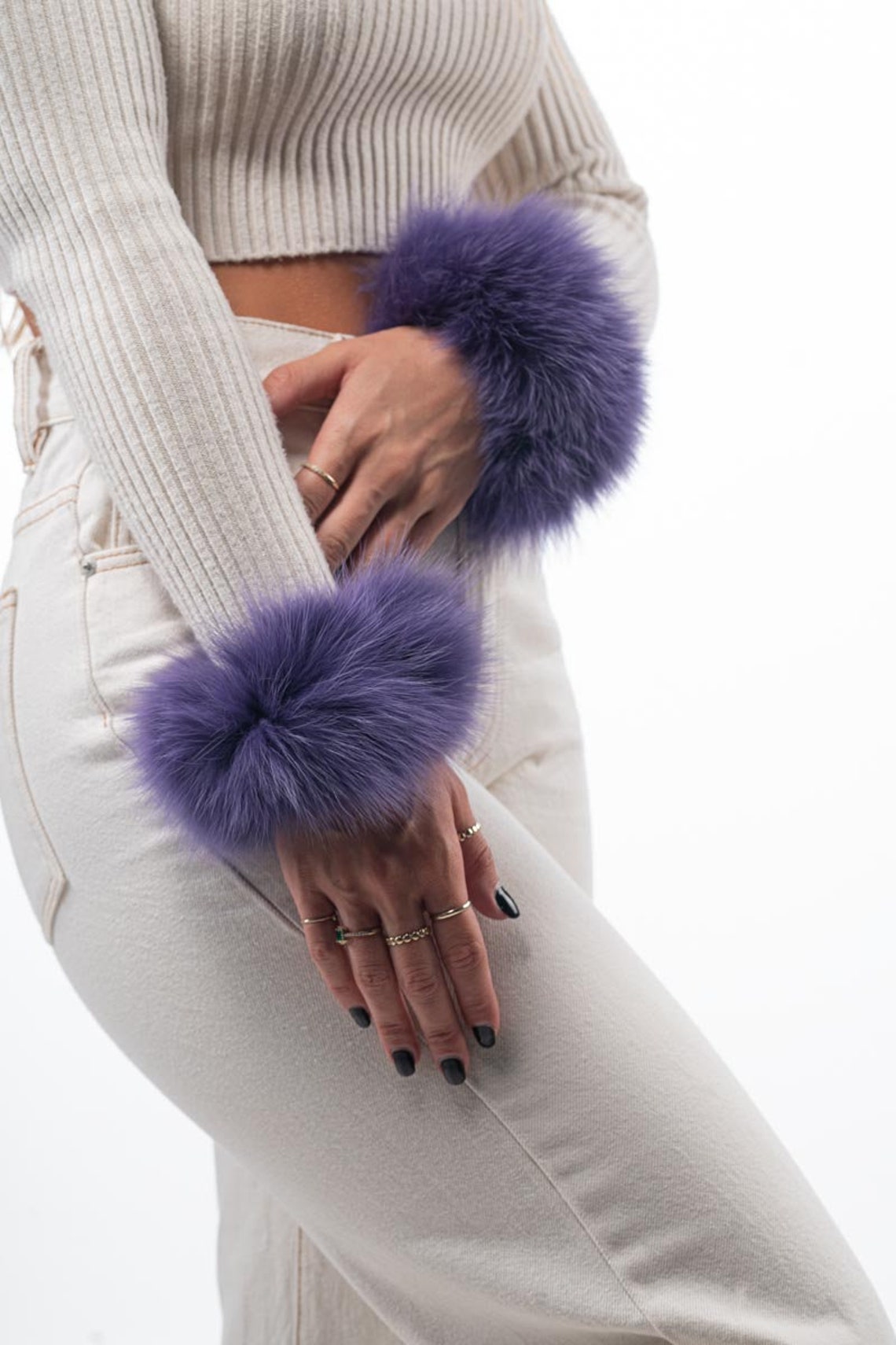 Fur Cuffs, Fur Cuffs for Wrists, Fox Fur Cuffs - Etsy