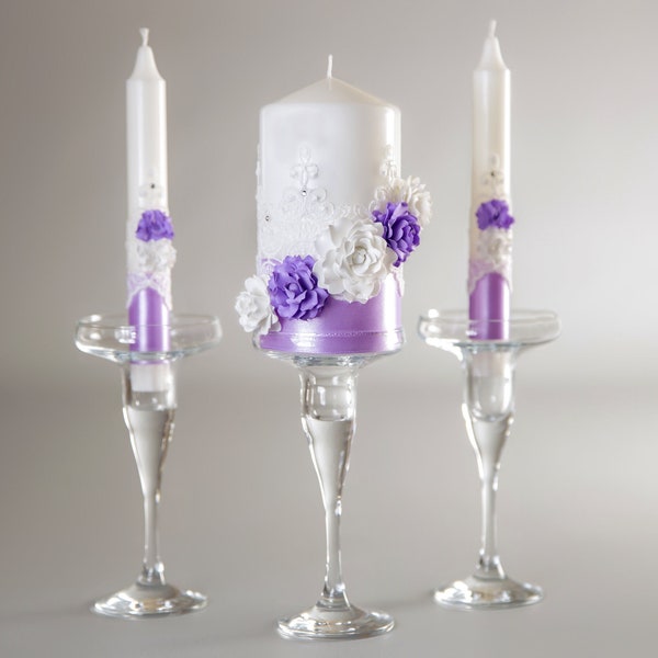 Purple Candle - Etsy