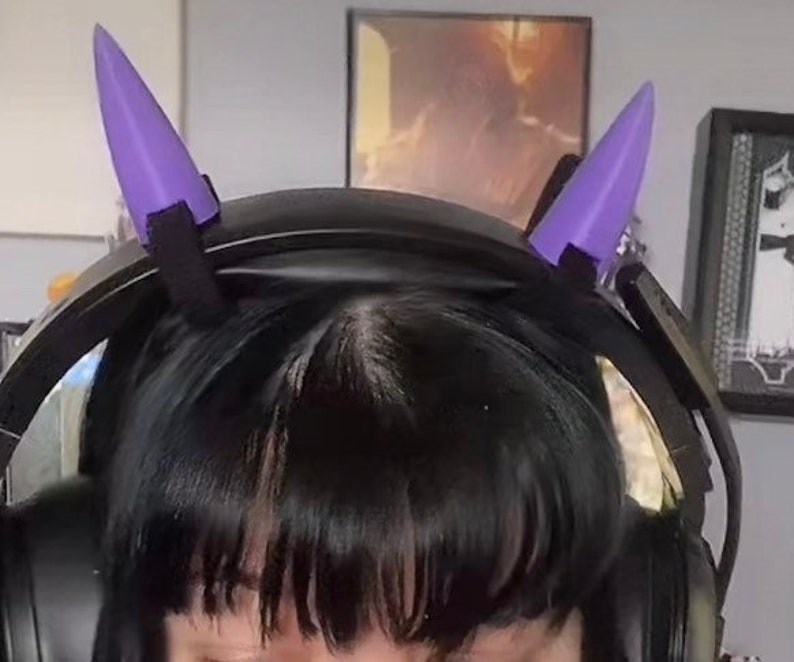 Oni Horn Headset Attachment / Gaming Headset / Headset | Etsy