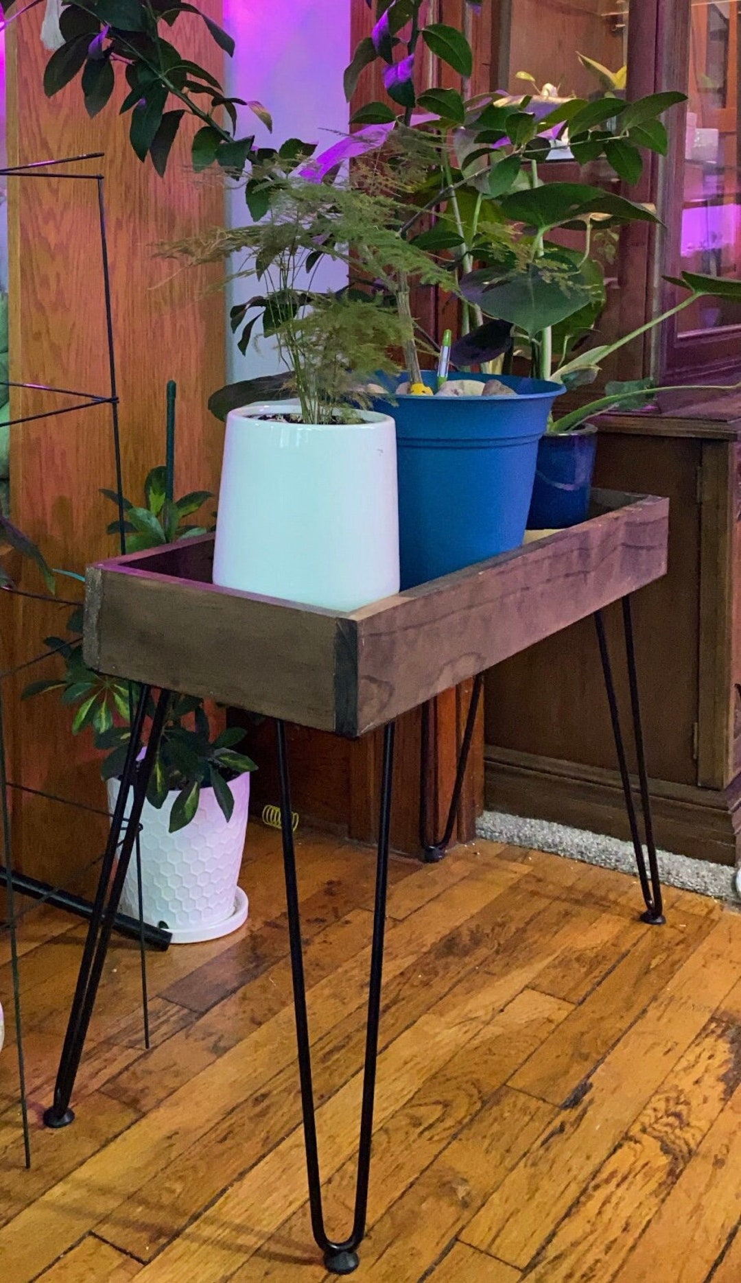 Wooden Plant Shelf Table - Etsy