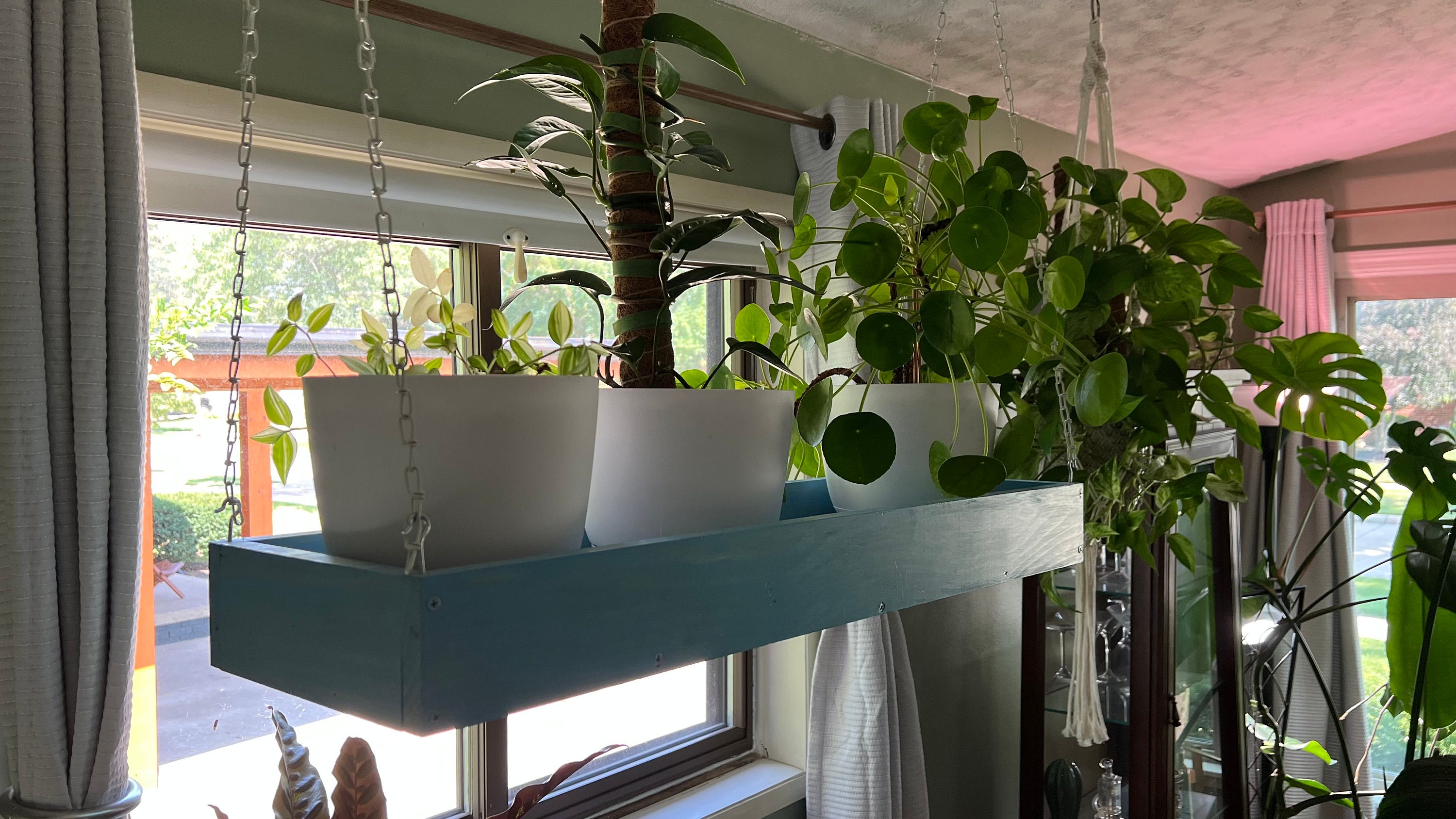 Cloud Blue Ceiling Hanging Shelf for Plants - Etsy