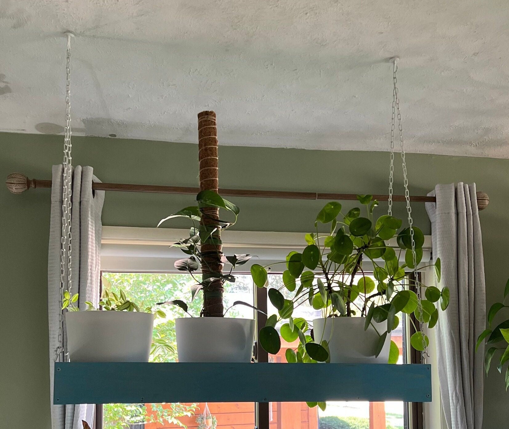 Cloud Blue Ceiling Hanging Shelf for Plants - Etsy
