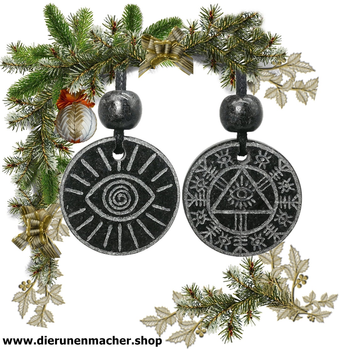 Witches Runes Protection Sigil Amulet / Eye of Providence / - Etsy