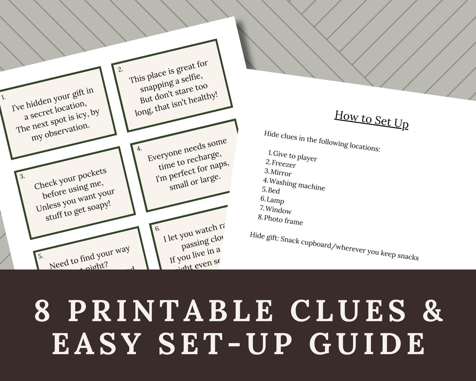 Scavenger Hunt for New Phone, Printable Treasure Hunt to Hide Mobile ...