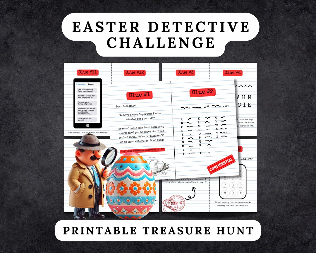 Easter Scavenger Hunt Clues for Older Kids, Tweens & Teens, Printable ...