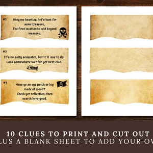 Pirate Scavenger Hunt Clues: Rhyming Riddles, Birthday Party Game ...