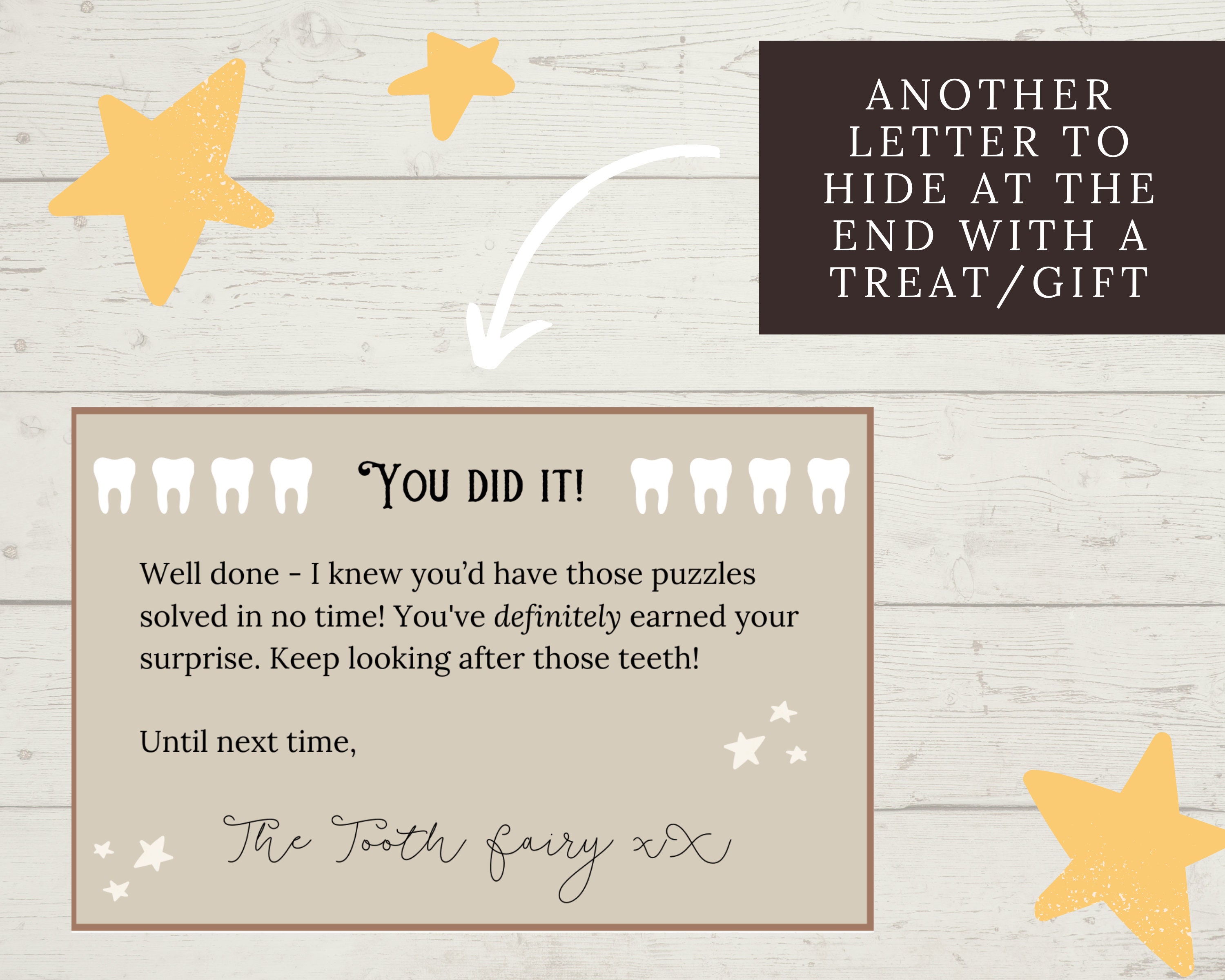 Tooth Fairy Letter & Puzzles printable, First Tooth Fairy Visit Idea ...