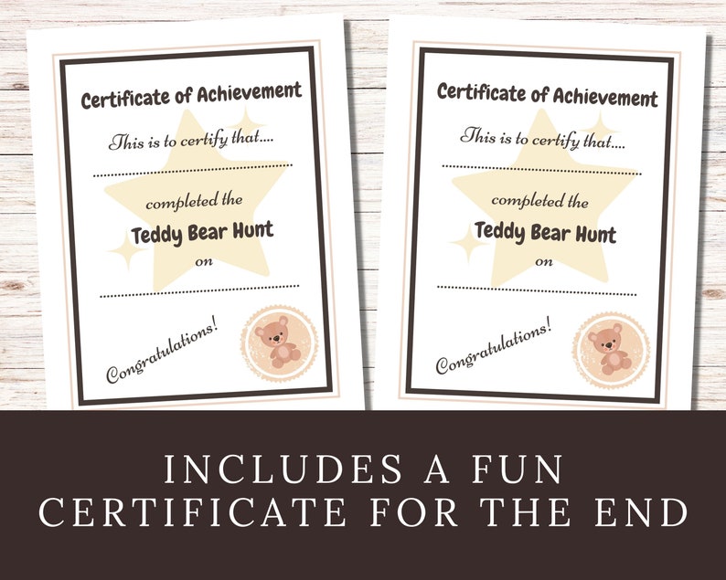 Teddy Bear Hunt Printable, Teddy Bear's Picnic Tea Party Game, First ...