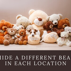 Teddy Bear Hunt Printable, Teddy Bear's Picnic Tea Party Game, First ...