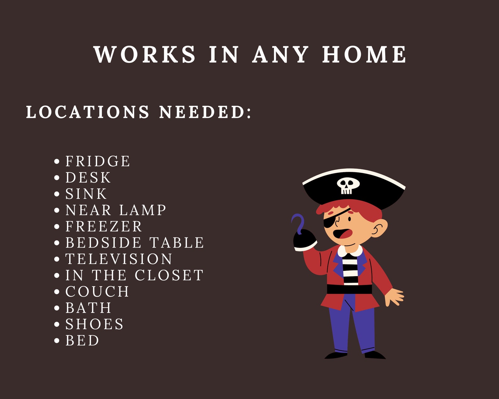 Indoor Pirate Scavenger Hunt for Kids, Pirate Treasure Hunt Puzzle ...