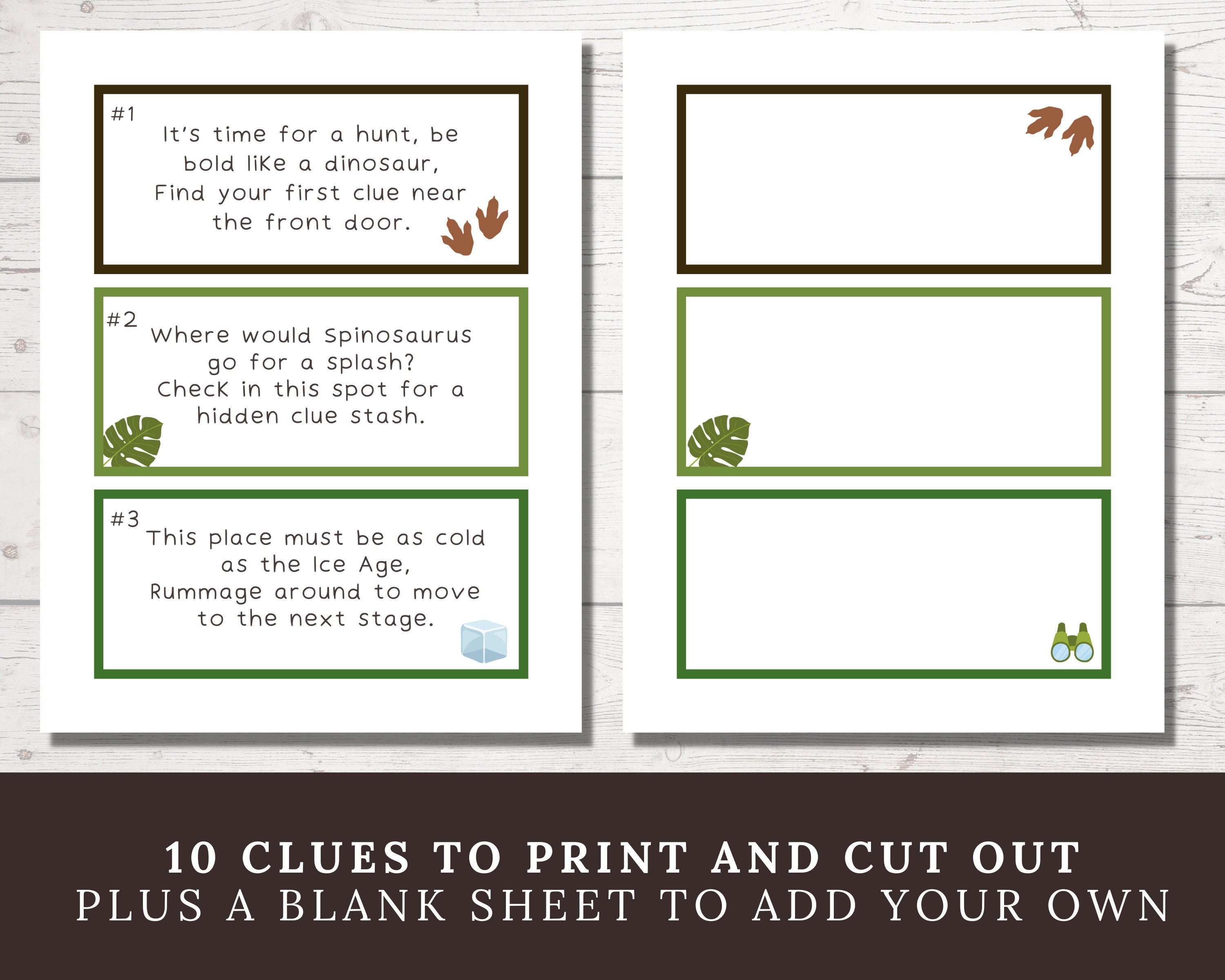 Dinosaur Birthday Party Game for Kids, Printable Indoor Dinosaur ...