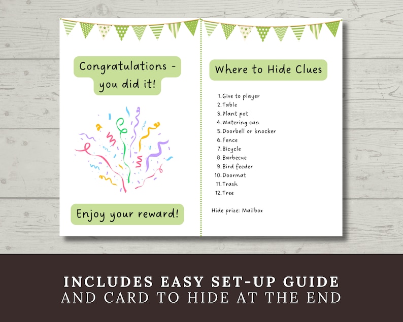 Backyard Scavenger Hunt Clues: Outdoor Hunt With Escape Room Style ...