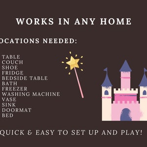 Princess Scavenger Hunt for Kids, Printable Princess Party Game ...