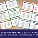 Printable Activity Card Bundle for Kids 84 Cards Indoor and - Etsy
