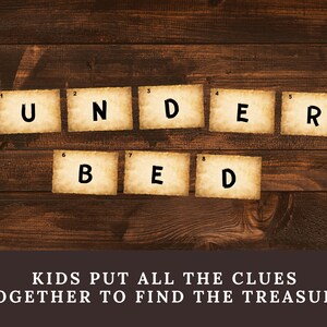 Treasure Map Scavenger Hunt for Younger Kids, Printable Indoor ...