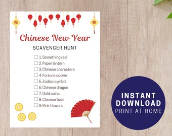 New Year Scavenger Hunt - Etsy