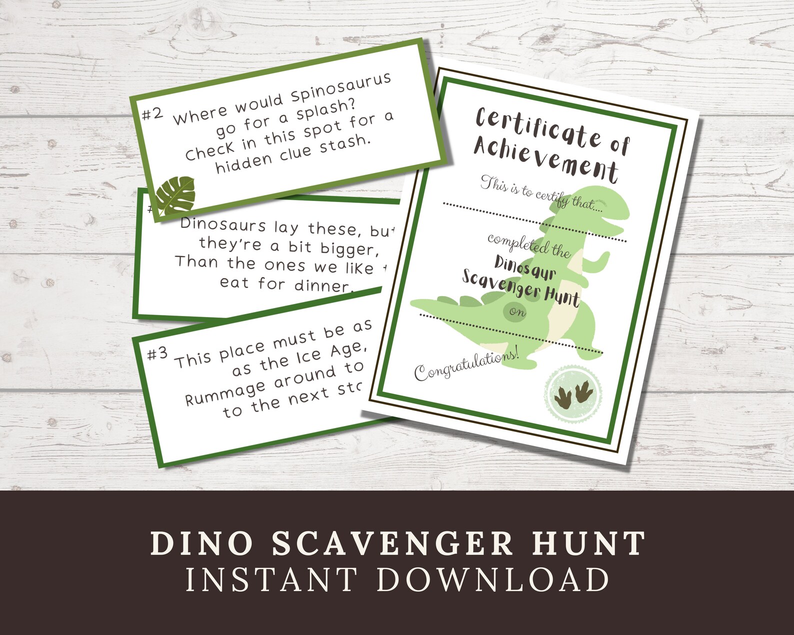 Dinosaur Birthday Party Game for Kids, Printable Indoor Dinosaur ...