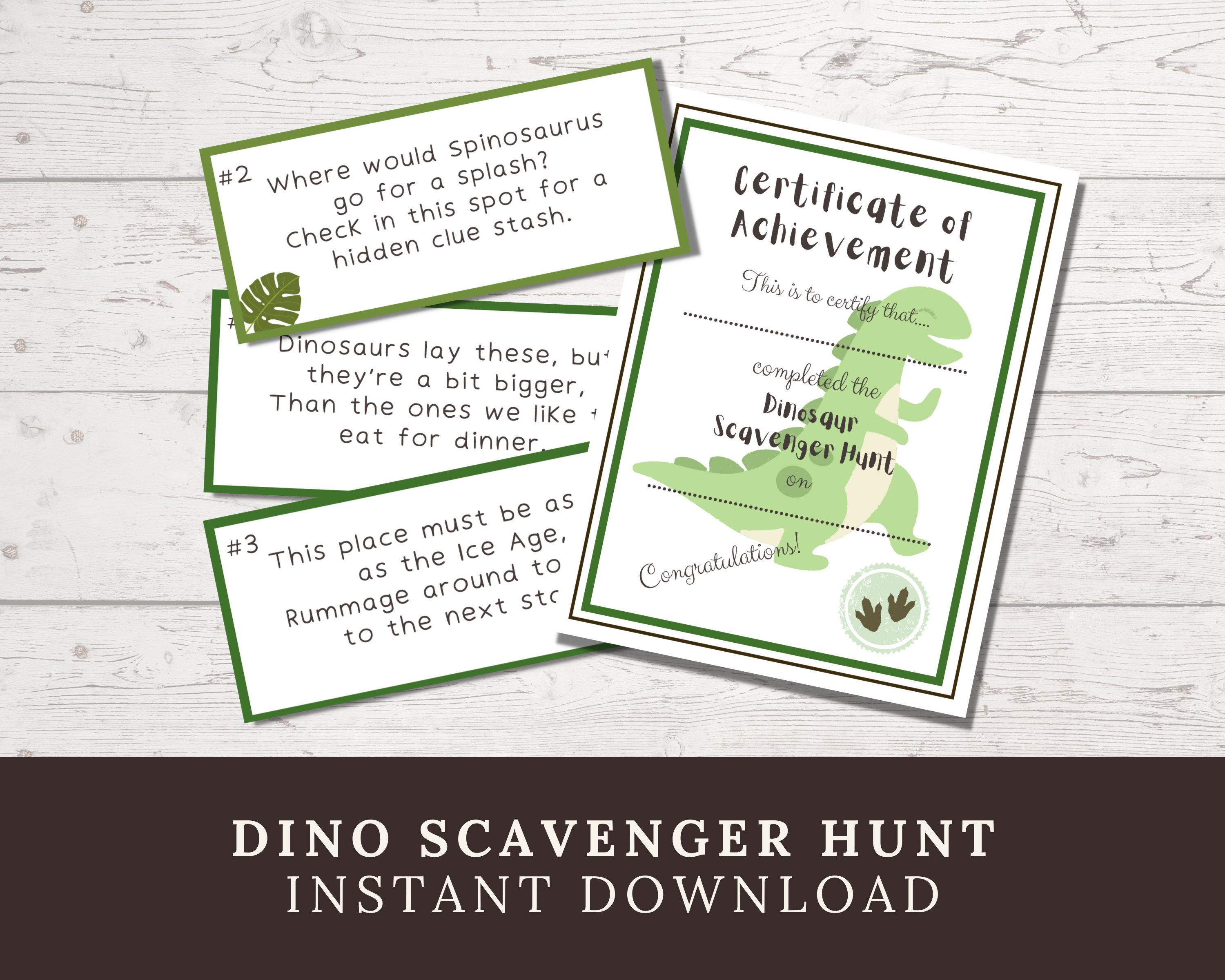 Dinosaur Birthday Party Game for Kids, Printable Indoor Dinosaur ...