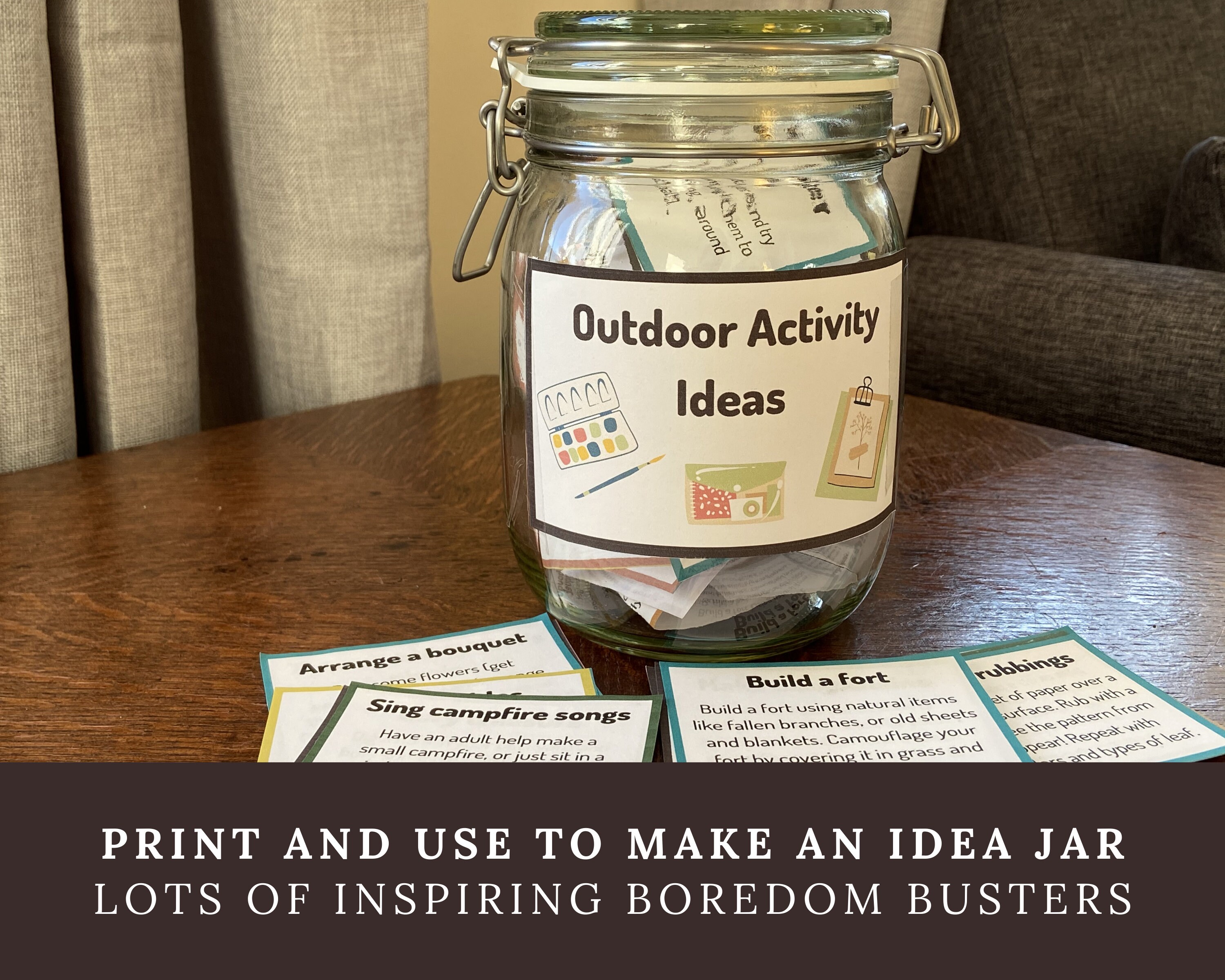 42 Outdoor Activity Cards for Kids printable, Nature Play, Backyard and ...