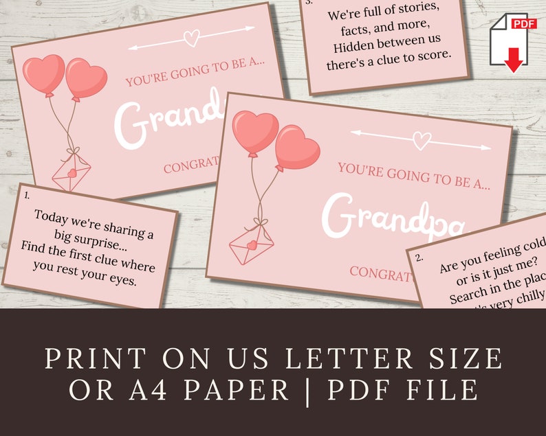 Grandma Pregnancy Reveal Scavenger Hunt: Surprise Announcement ...