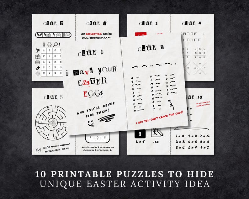 Easter Egg Scavenger Hunt Clues for Older Kids, Tweens & Teens ...