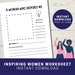 Inspiring Women Printable Worksheet for Kids, Women's Day, Women's ...