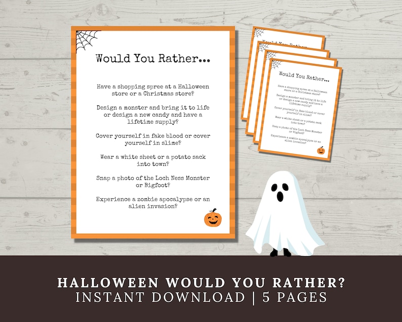 Printable Halloween Activity for Kids, Class Party Game, Halloween ...