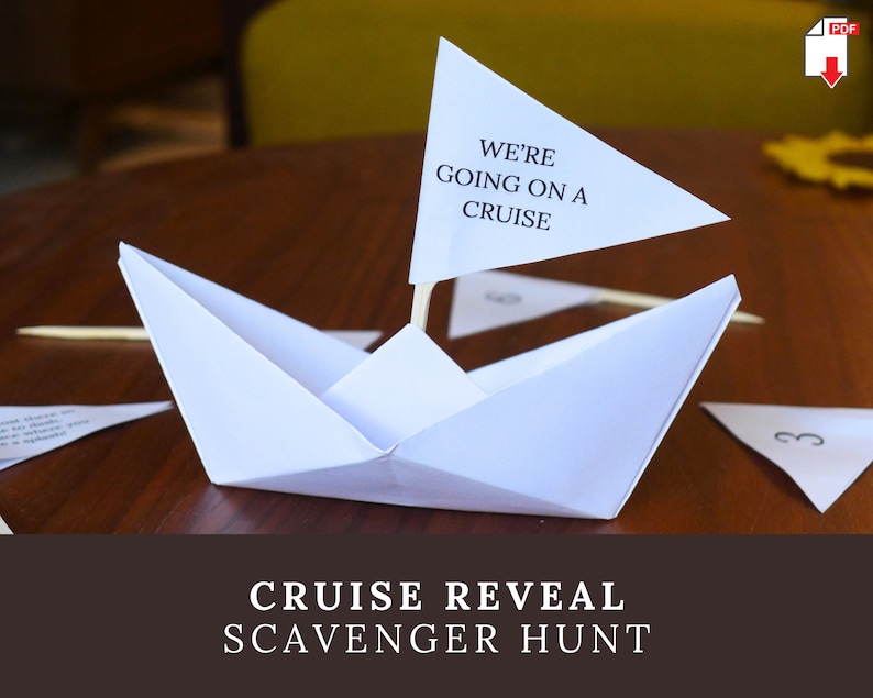 Cruise Reveal Scavenger Hunt Printable, Surprise Trip, Vacation ...