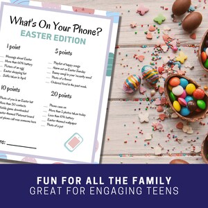 Printable What's on Your Phone Game for Easter Easter - Etsy