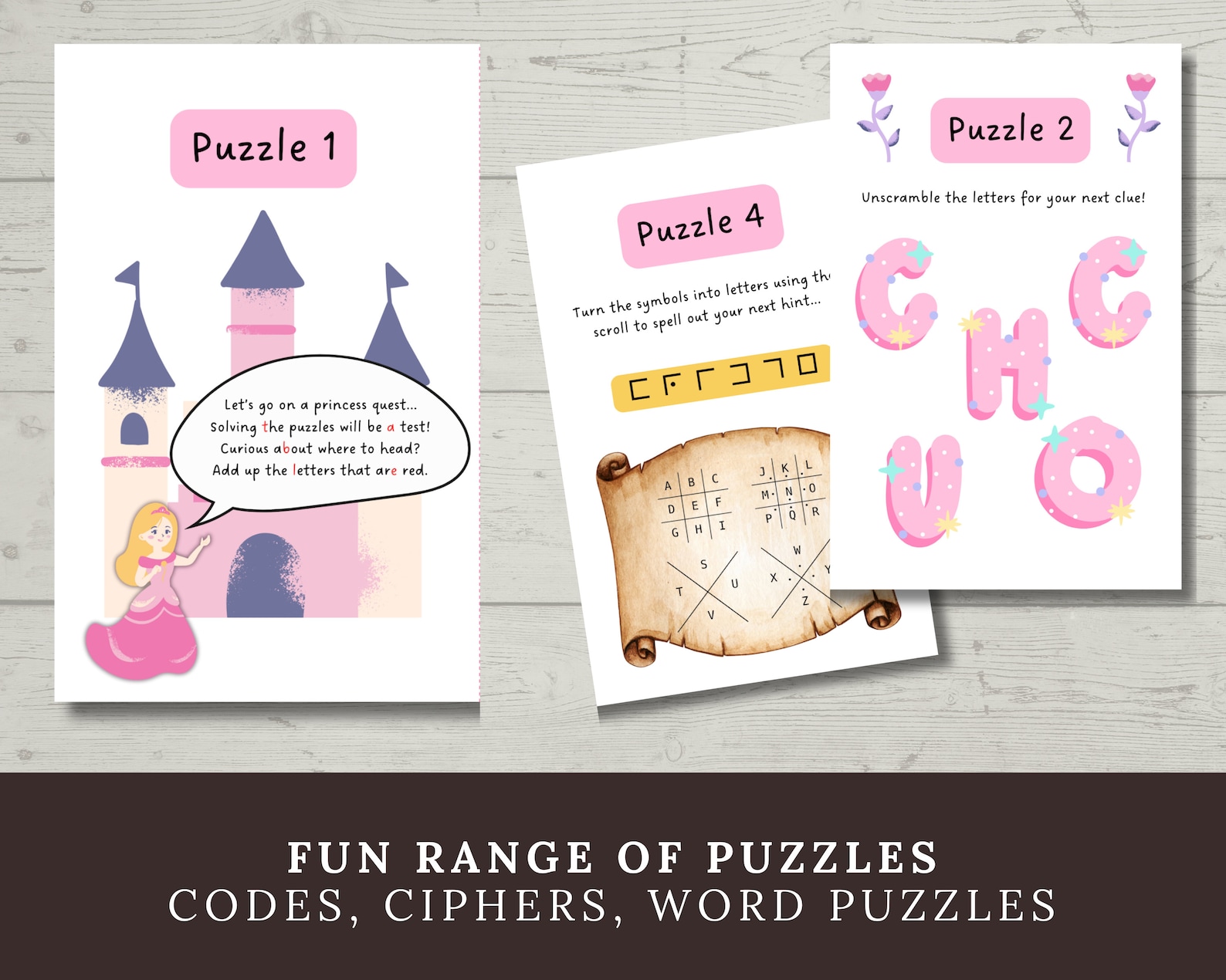 Princess Scavenger Hunt for Kids, Printable Princess Party Game ...