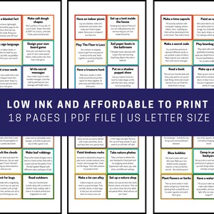 Printable Activity Card Bundle for Kids 84 Cards Indoor and - Etsy