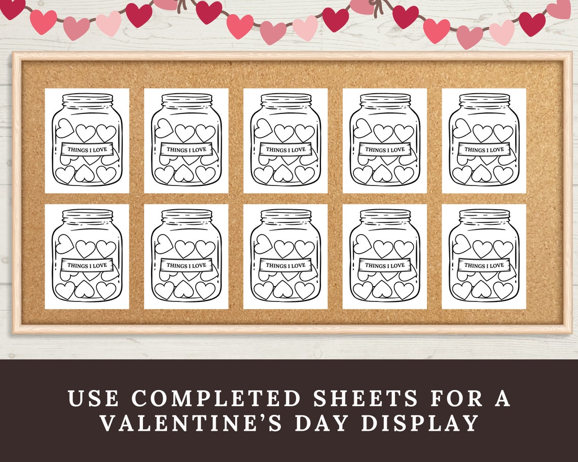 Valentine's Day Craft for Kids, Printable Valentine's Day Coloring ...