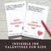 Printable Valentine's Day Notes for Kids Classmates, Valentine's Day ...