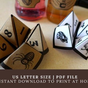 Printable Halloween Fortune Teller for Kids, Cootie Catcher, Chatterbox ...