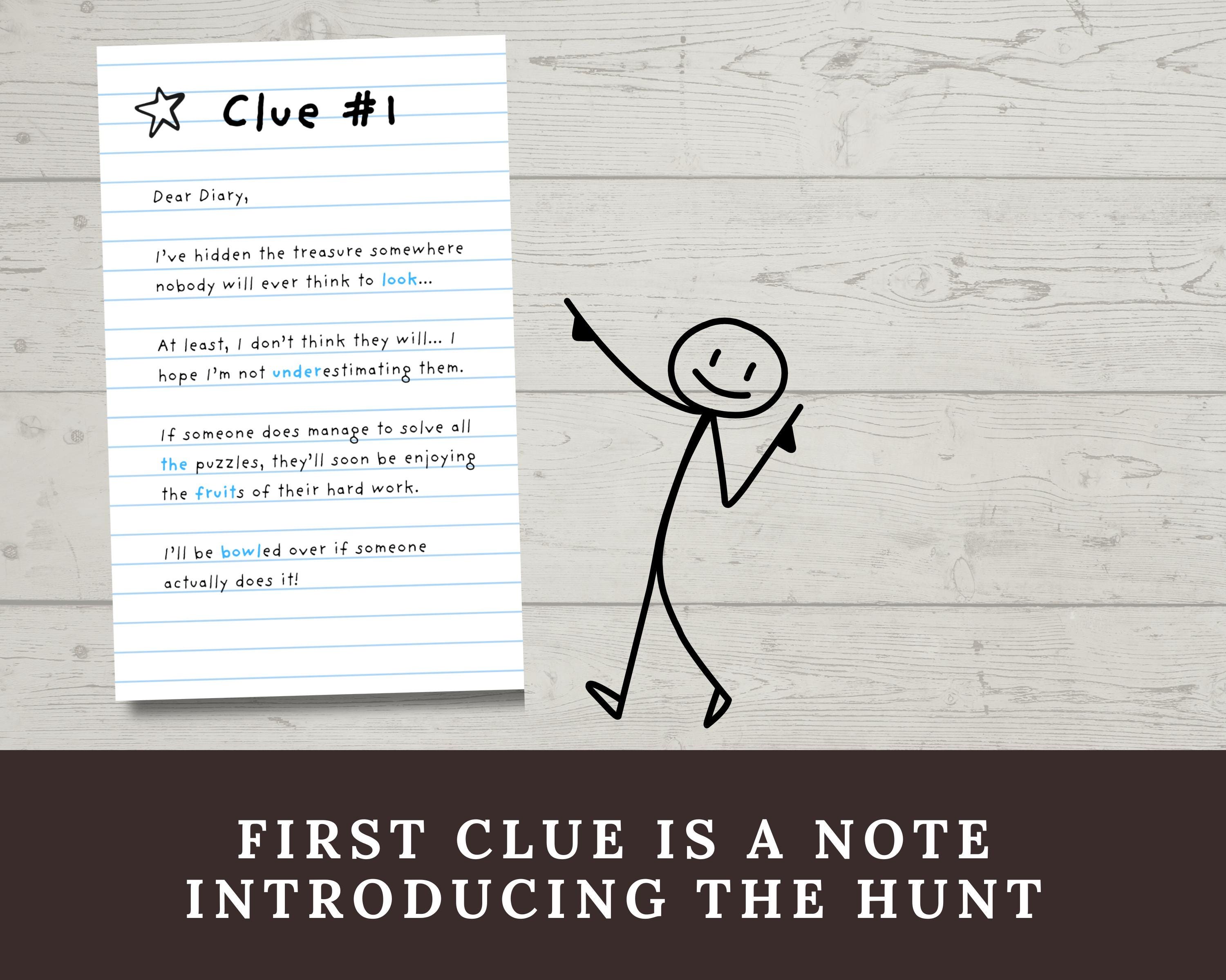 Printable Escape Room Style Scavenger Hunt for Kids: Indoor Puzzle ...