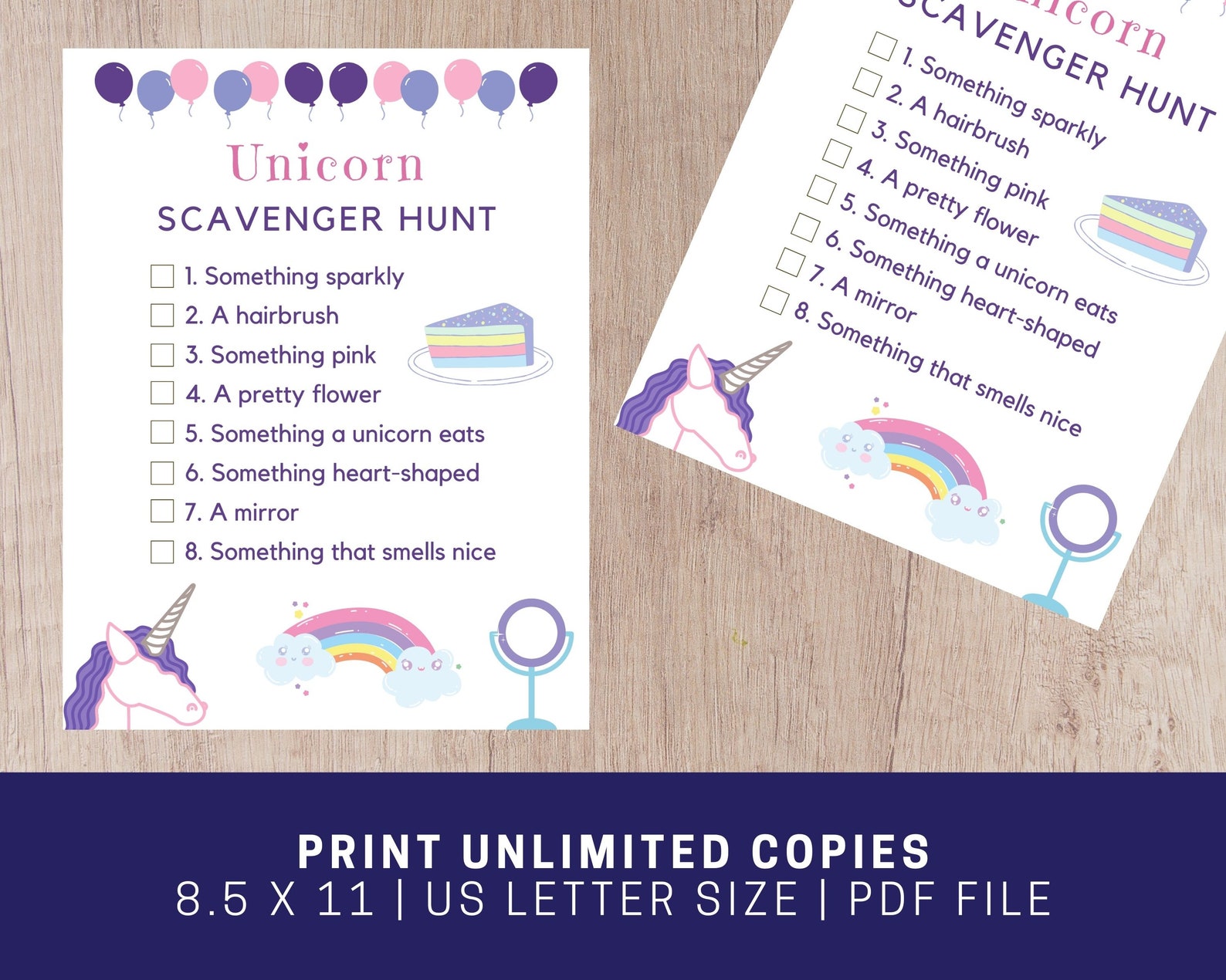 Unicorn treasure hunt game - oplkeen