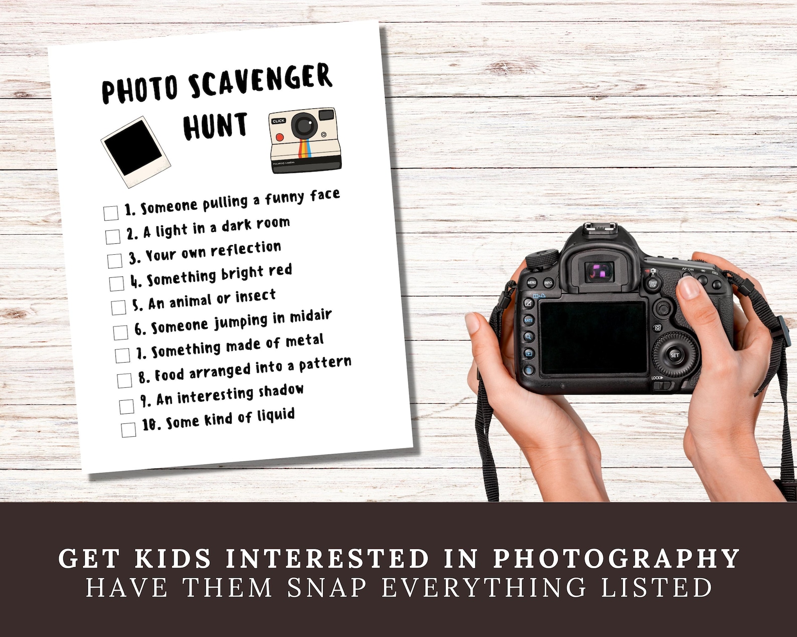 Kids Photo Scavenger Hunt: Creative Photography Challenge (PDF Download ...