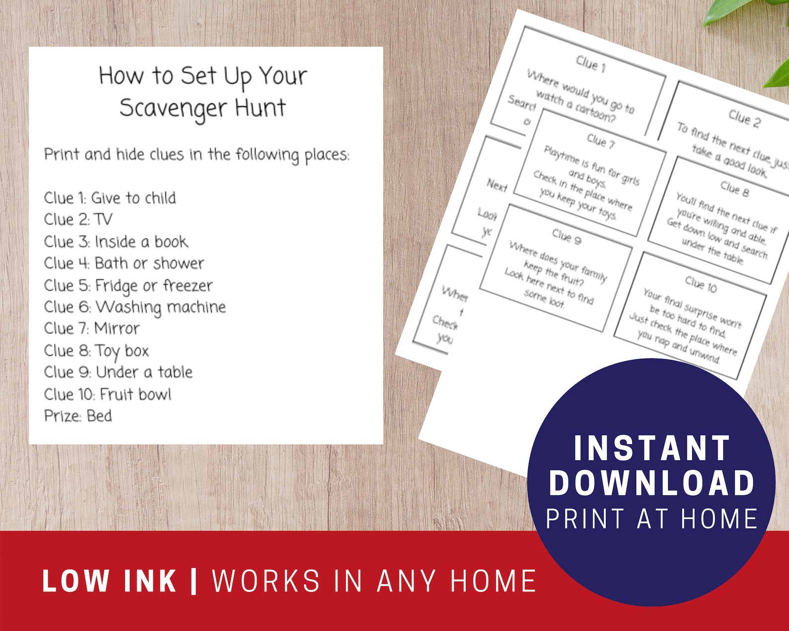 At Home Scavenger Hunt With Rhyming Clues Printable Indoor - Etsy UK