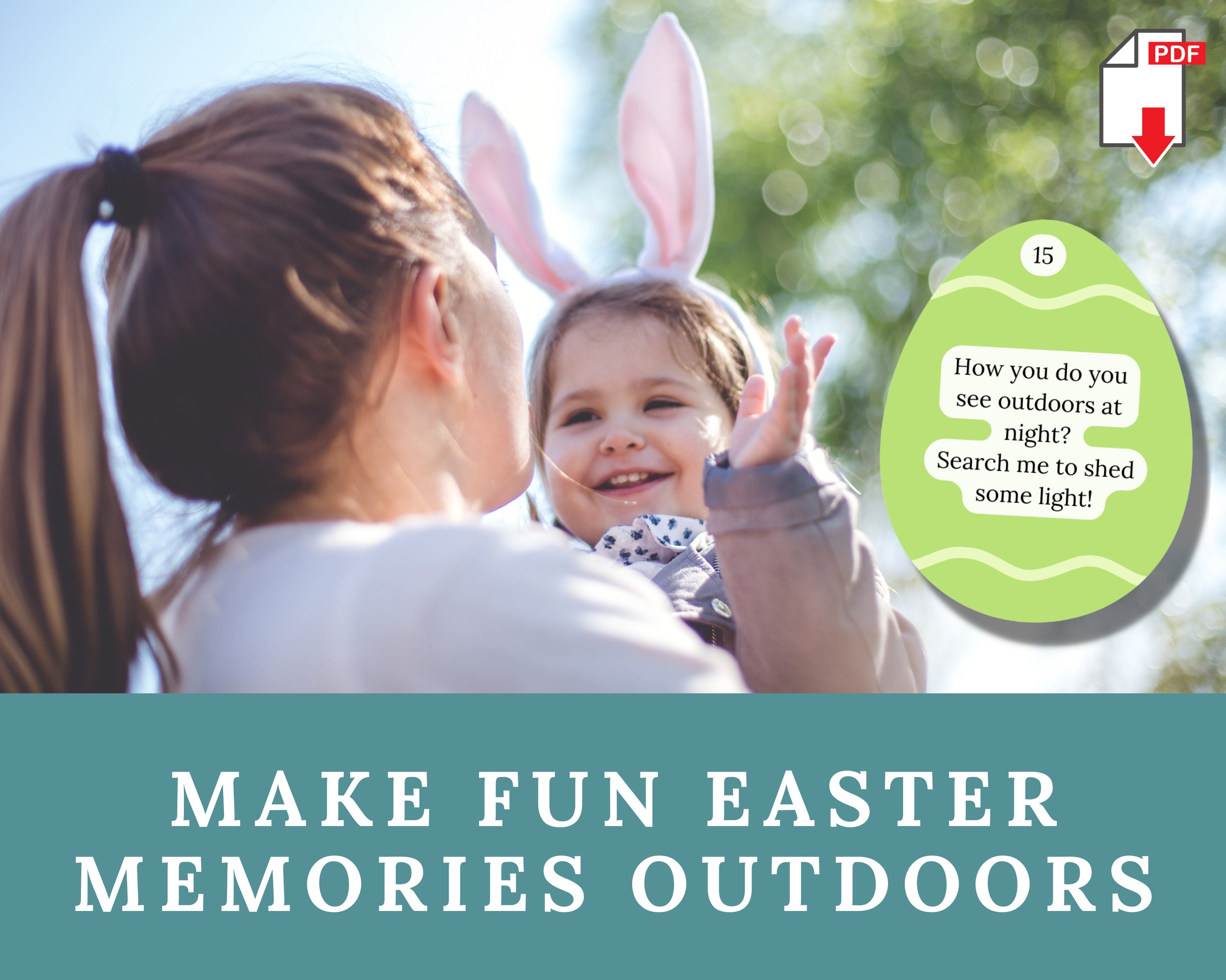 Outdoor Easter Egg Scavenger Hunt Clues for Kids & Teens printable ...