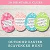 Indoor & Outdoor Easter Egg Scavenger Hunt Clues for Kids or Teens ...