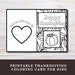 Thanksgiving Color-in Card: Kids' Craft Activity (printable PDF) - Etsy