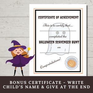 Indoor Halloween Scavenger Hunt, Printable Halloween Party Game for ...