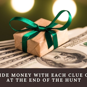 Money Scavenger Hunt Clues, Printable Birthday or Christmas Money ...
