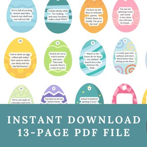 Indoor & Outdoor Easter Egg Scavenger Hunt Clues for Kids or Teens ...
