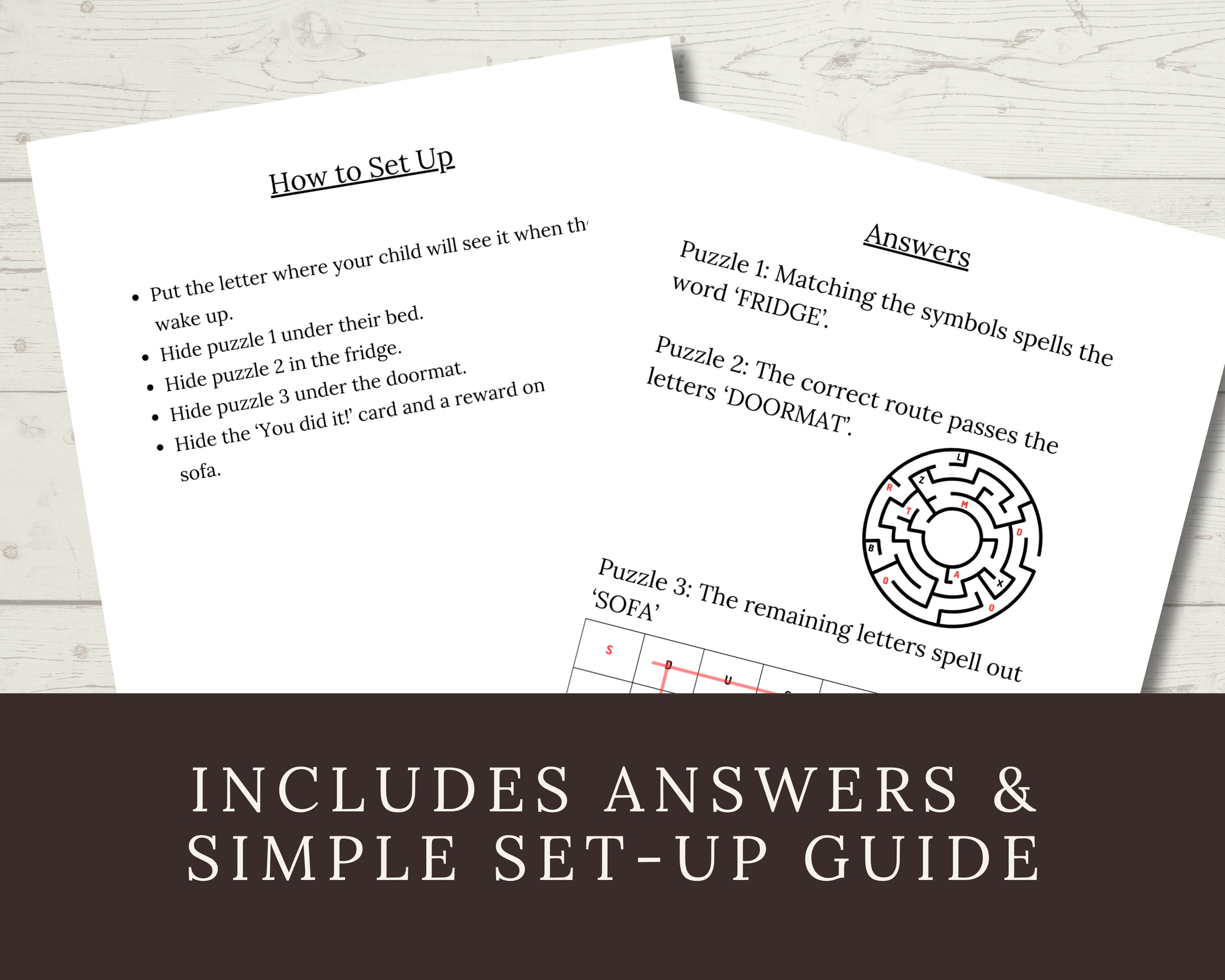 Tooth Fairy Letter & Puzzles printable, First Tooth Fairy Visit Idea ...