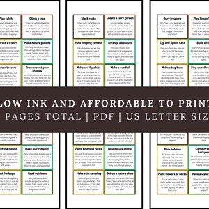 42 Outdoor Activity Cards for Kids: Nature Play, Garden Games ...