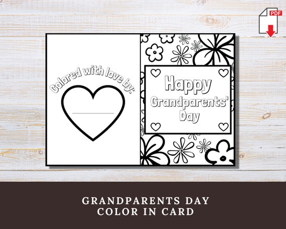 Happy Grandparents Day Coloring Pages