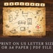 Treasure Map Scavenger Hunt for Younger Kids, Printable Indoor Home ...